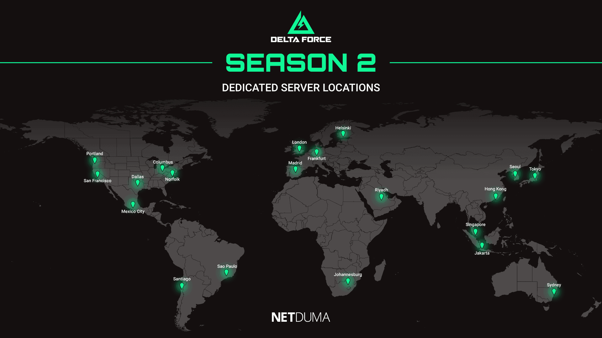 Delta Force Server Locations (2025) – Find the Best Servers for Low Ping | Netduma